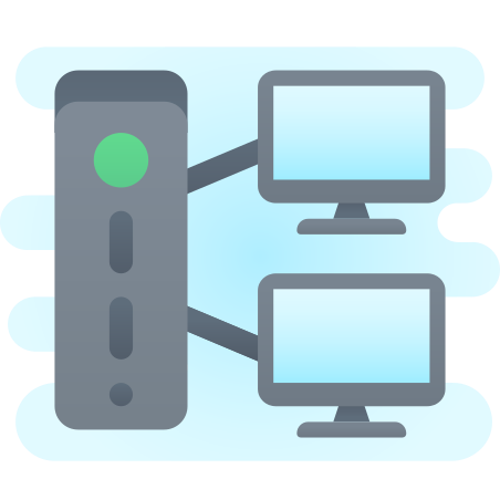 Thin Client icon in Cute Clipart Style