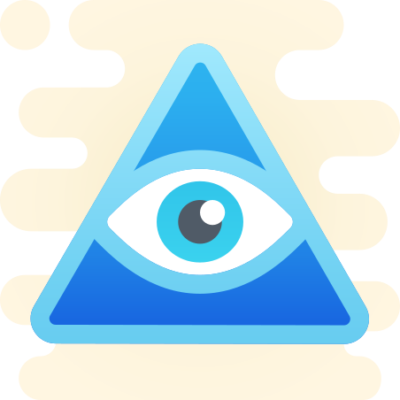 Third Eye Symbol icon in Cute Clipart Style