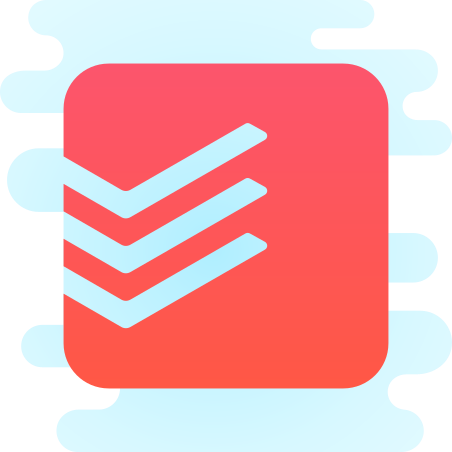 Todoist icon in Cute Clipart Style