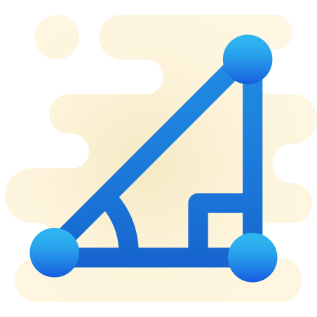 Trigonometry icon in Cute Clipart Style