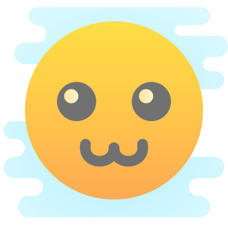 Uwu Emoji icon in Cute Clipart Style