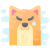 Sad Cat icon in Cute Clipart Style