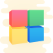 Code Blocks icon in Cute Clipart Style