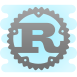 Rust Programming Language icon in Cute Clipart Style