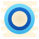Cortana icon in Cute Clipart Style