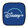 Disney Plus icon in Doodle Style