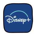 Disney Plus icon in Doodle Style