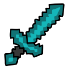 Minecraft Sword icon in Doodle Style