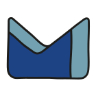 ProtonMail icon in Doodle Style
