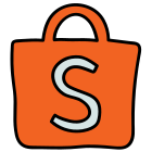 Shopee icon in Doodle Style