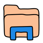 File Explorer Icon In Doodle Style