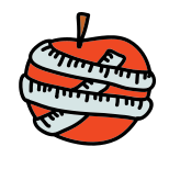 Body Measurements icon in Doodle Style