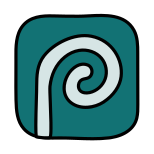 Photopea icon in Doodle Style