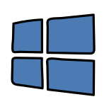 Windows 10 icon in Doodle Style