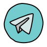 Telegram App icon in Windows 10 Style