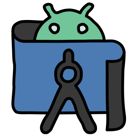 Android Studio icon in Doodle Style