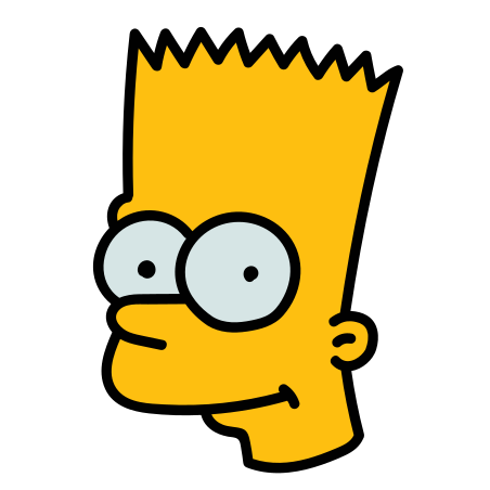 Bart Simpson icon in Doodle Style