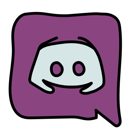Discord Bubble icon in Doodle Style