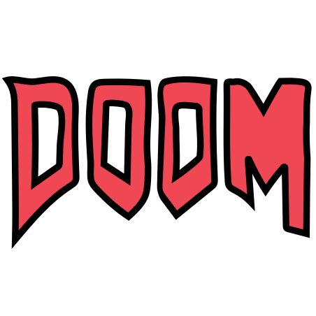 Doom Logo icon in Doodle Style