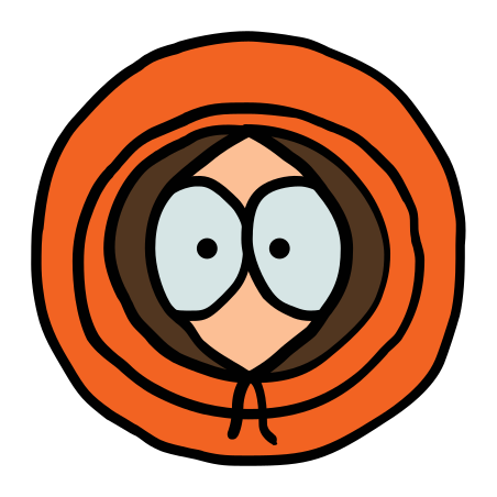 Kenny McCormick icon in Doodle Style