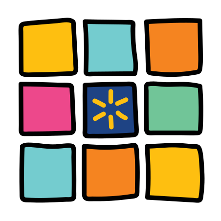 Walmart icon in Doodle Style