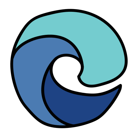 Microsoft Edge icon in Doodle Style