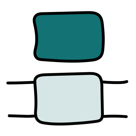 Overwrite Clip icon in Doodle Style