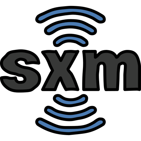 Sirius XM icon in Doodle Style