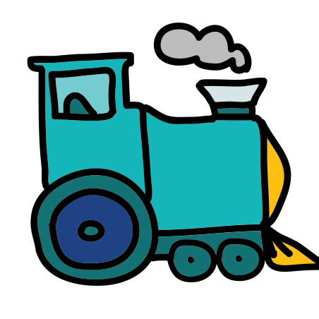 Steam Engine icon in Doodle Style