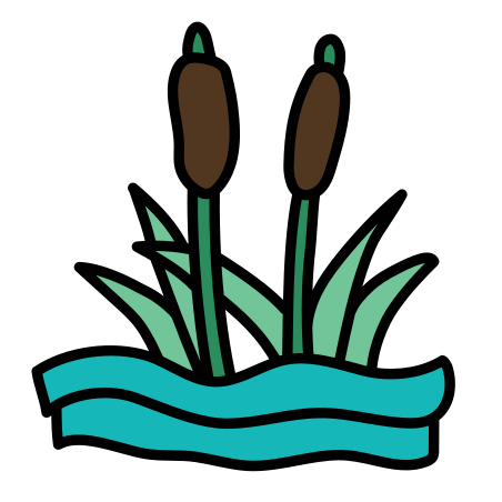 Swamp icon in Doodle Style