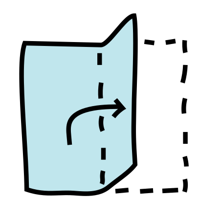 Unfold icon in Doodle Style