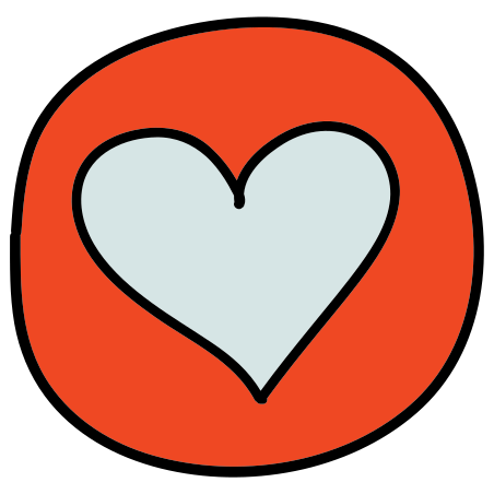 We Heart It icon in Doodle Style