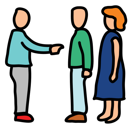 You (plural) icon in Doodle Style