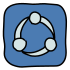 ShareIt icon in Doodle Style