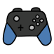 Nintendo Switch Pro Controller icon in Doodle Style