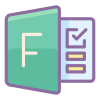 Microsoft Forms icon in Cute Color Style