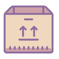 Empty Box icon in Cute Color Style