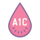 A1c Test icon in Cute Color Style