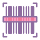Barcode Scanner icon in Cute Color Style