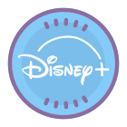Disney Plus icon in Cute Color Style