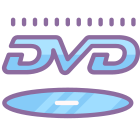 DVD Logo icon in Cute Color Style