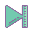 End icon in Cute Color Style