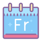 Friday icon in Cute Color Style