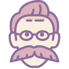 Friedrich Nietzsche icon in Cute Color Style