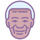 Nelson Mandela icon in Cute Color Style