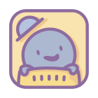 Tapas Logo icon in Cute Color Style