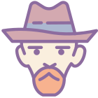 Vincent Van Gogh icon in Cute Color Style