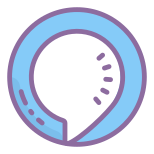 Amazon Alexa Logo icon in Cute Color Style