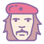 Che Guevara icon in Cute Color Style