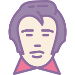Elvis Presley icon in Cute Color Style